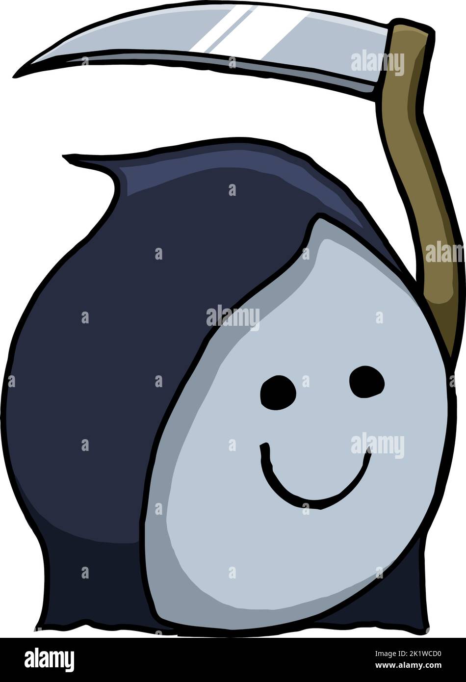 smiley face halloween grim reaper Stock Vector Image & Art - Alamy