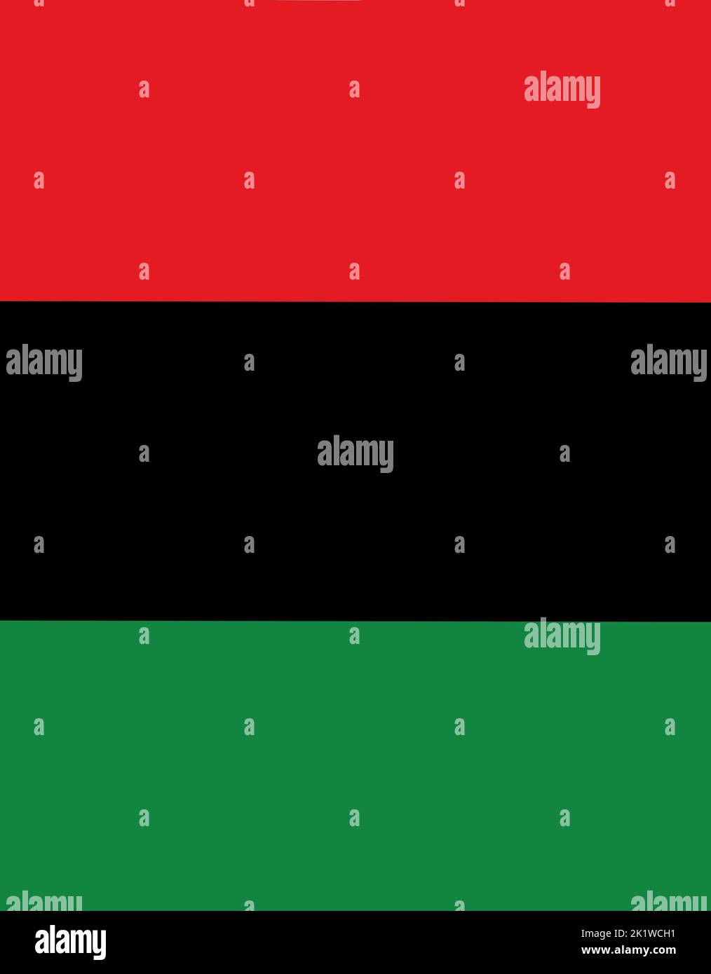 Pan-African flag, Afro American flag, UNIA flag or Black Liberation ...