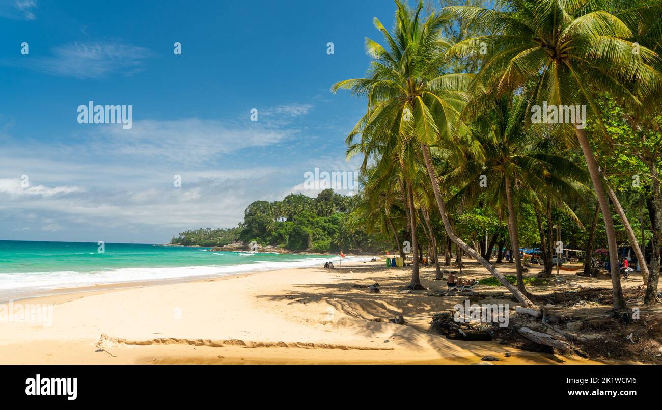 Beautiful Surin Beach in Phuket Island, Thailand Stock Photo - Alamy