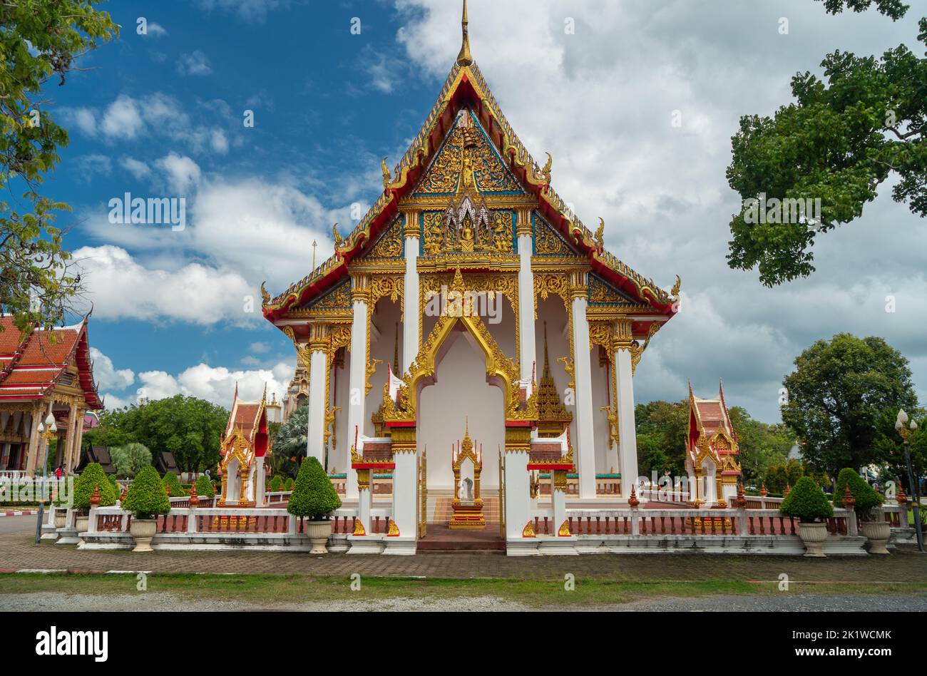 Wat Chaiyararam or Wat Chalong temple, religious tourist attraction in ...