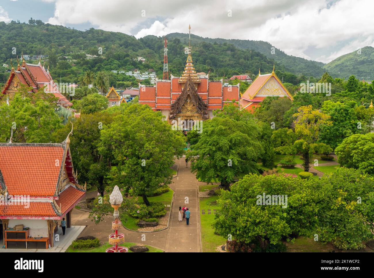 Phuket's largest Buddhist Temple Wat Chalong, Phuket, Thailand Stock ...