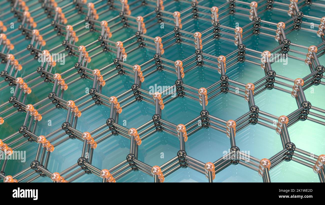 Graphene sheets, illustration Stock Photo - Alamy