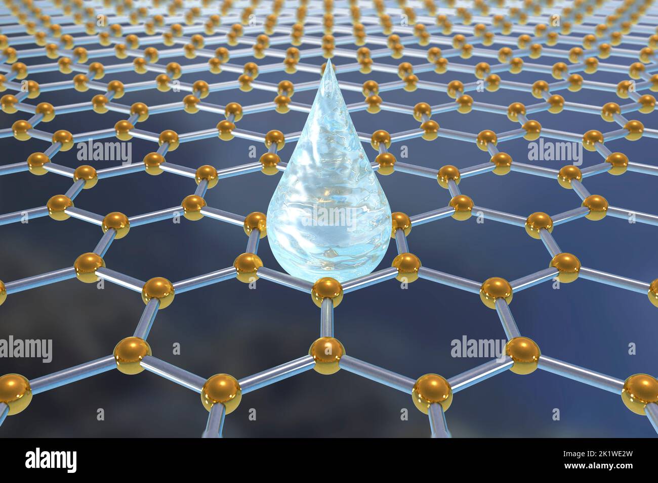 Graphene water filter, conceptual illustration Stock Photo - Alamy