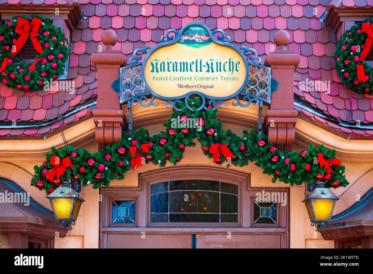 The German pavilion at Epcot Center, Orlando, Florida, USA Stock Photo ...