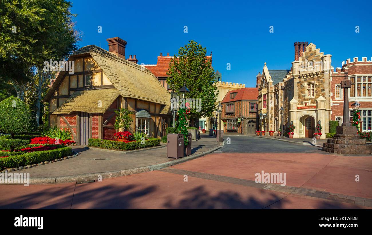 The Great Britain exhibit at Epcot Center, Orlando, Florida, USA Stock ...