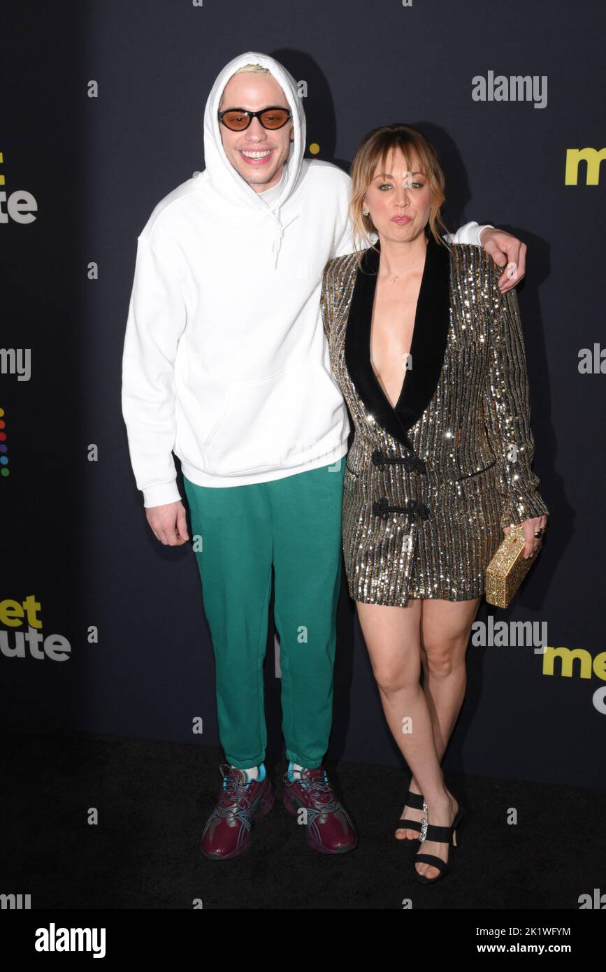 New York, USA. 20th Sep, 2022. Pete Davidson and Kaley Cuoco attend the ...