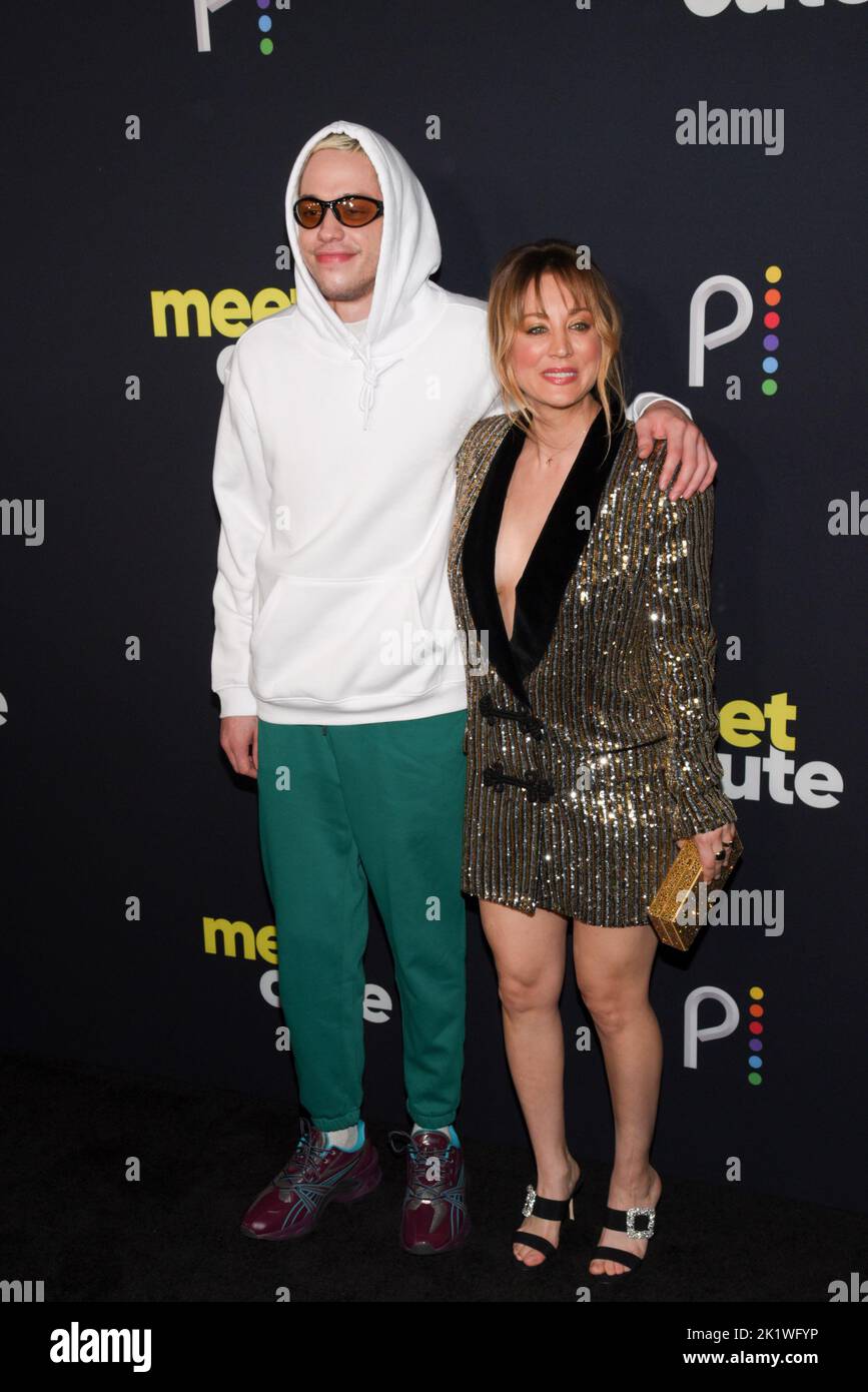 New York, USA. 20th Sep, 2022. Pete Davidson and Kaley Cuoco attend the ...