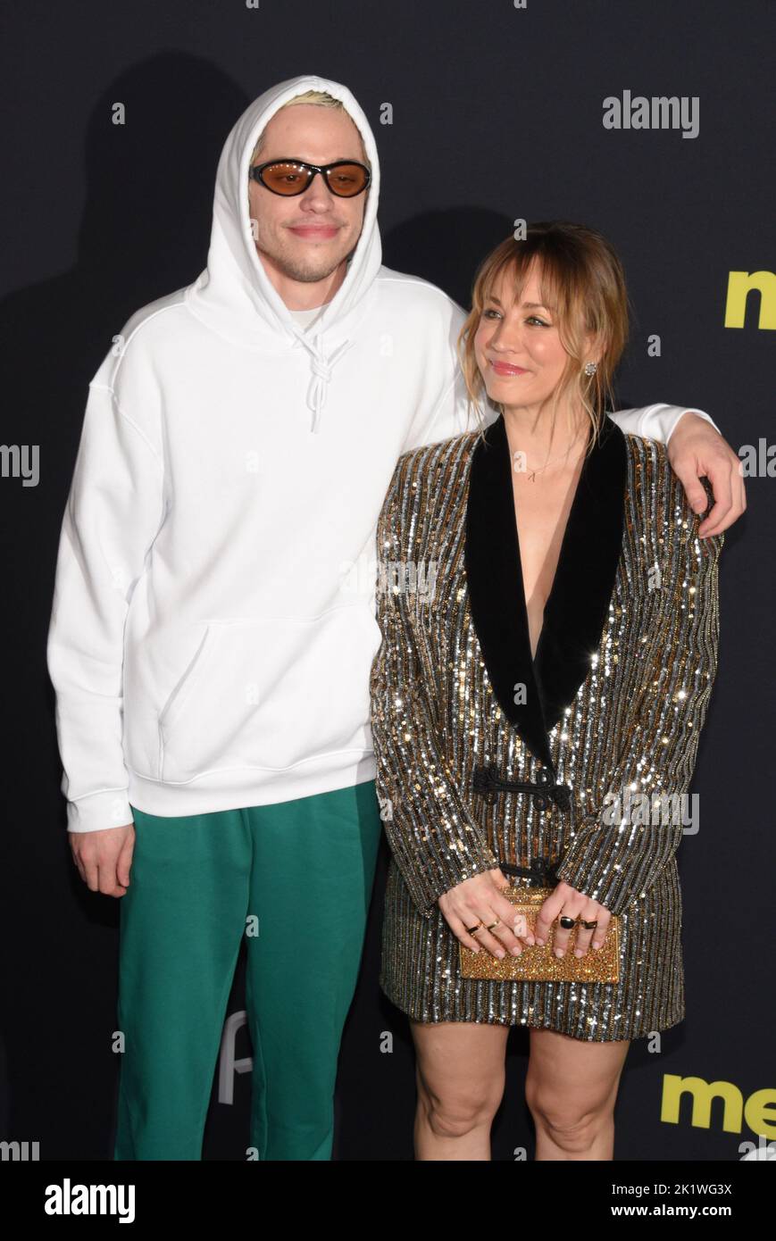 New York, USA. 20th Sep, 2022. Pete Davidson and Kaley Cuoco attend the ...