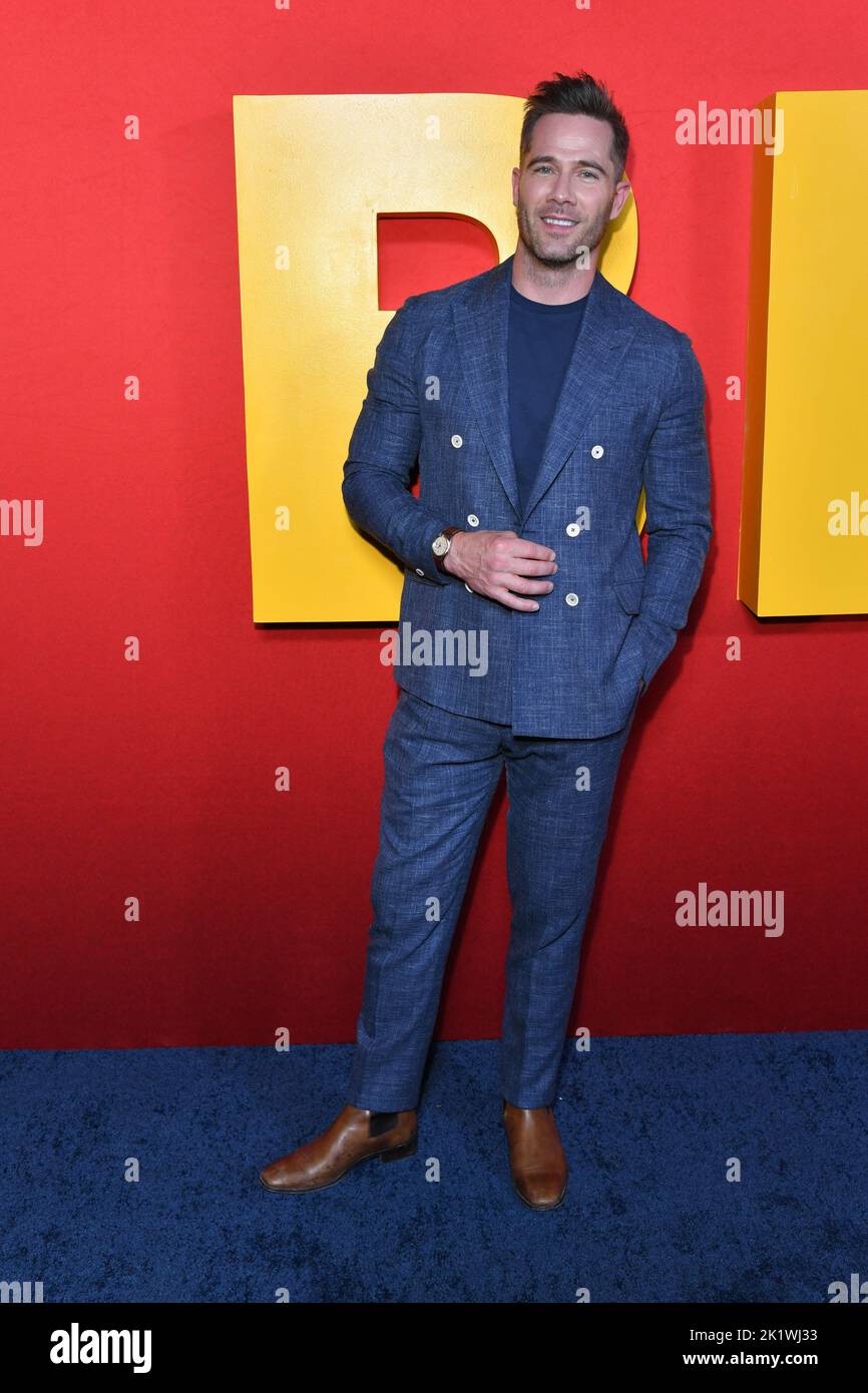 Luke Macfarlane attends the premiere of Universal Pictures's "Bros" at ...