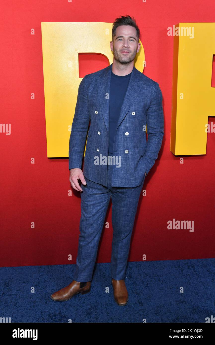 Luke Macfarlane attends the premiere of Universal Pictures's "Bros" at ...