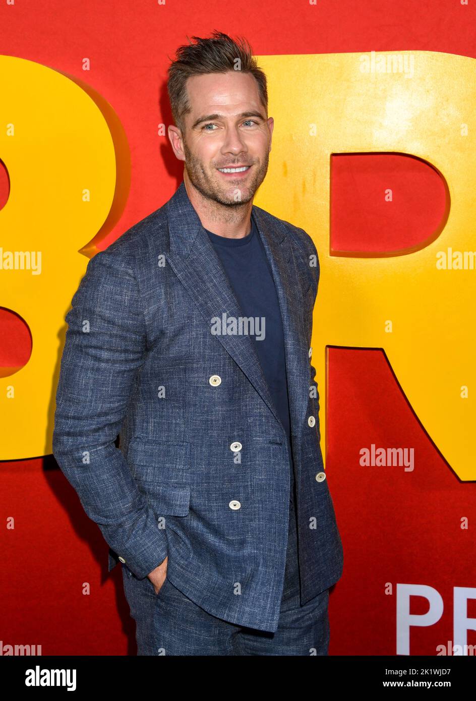 09/20/2022 New York City Luke Macfarlane attends the Bros New York ...