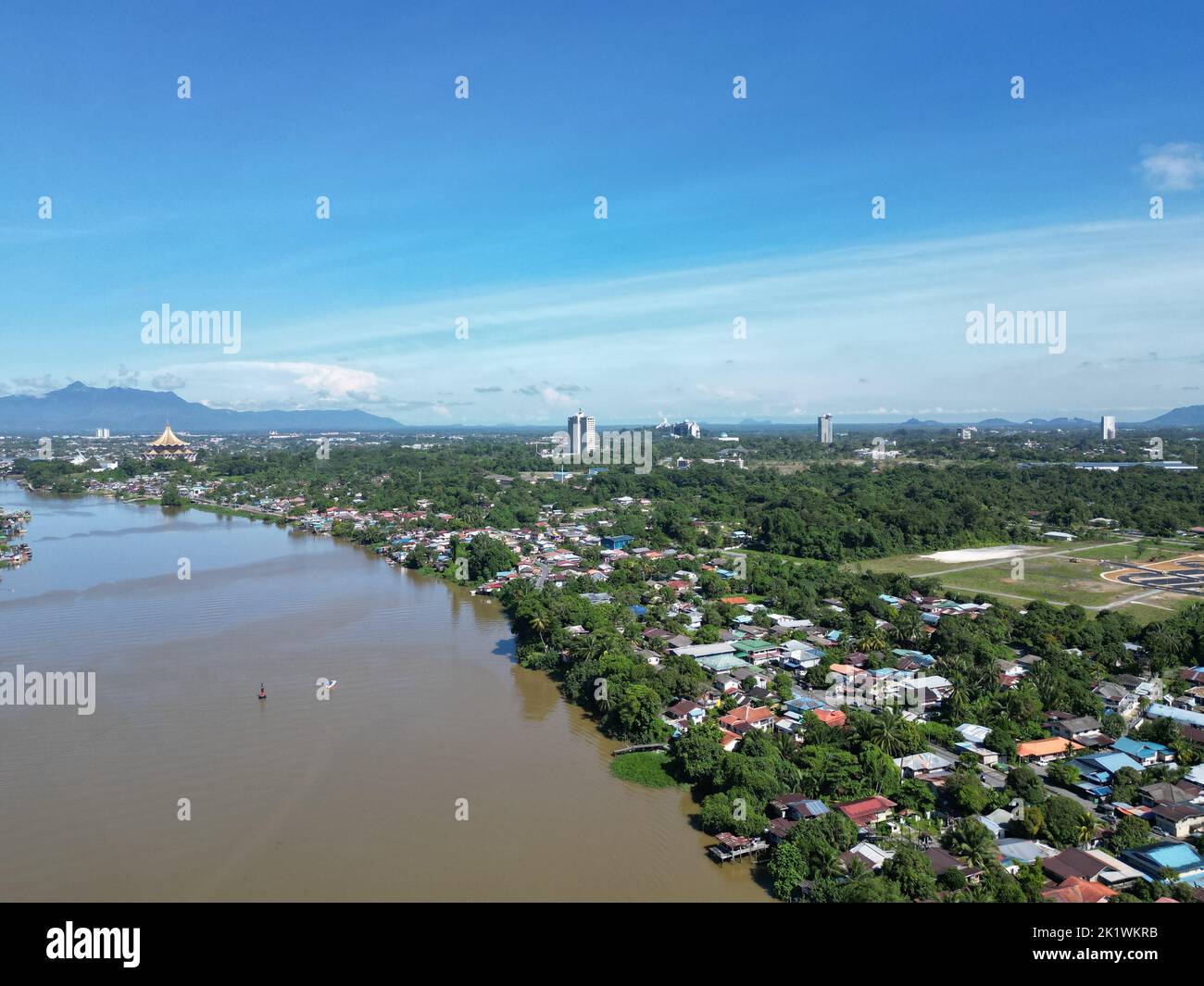 The Sarawak River in the Kuching City and is one of the main tourist ...