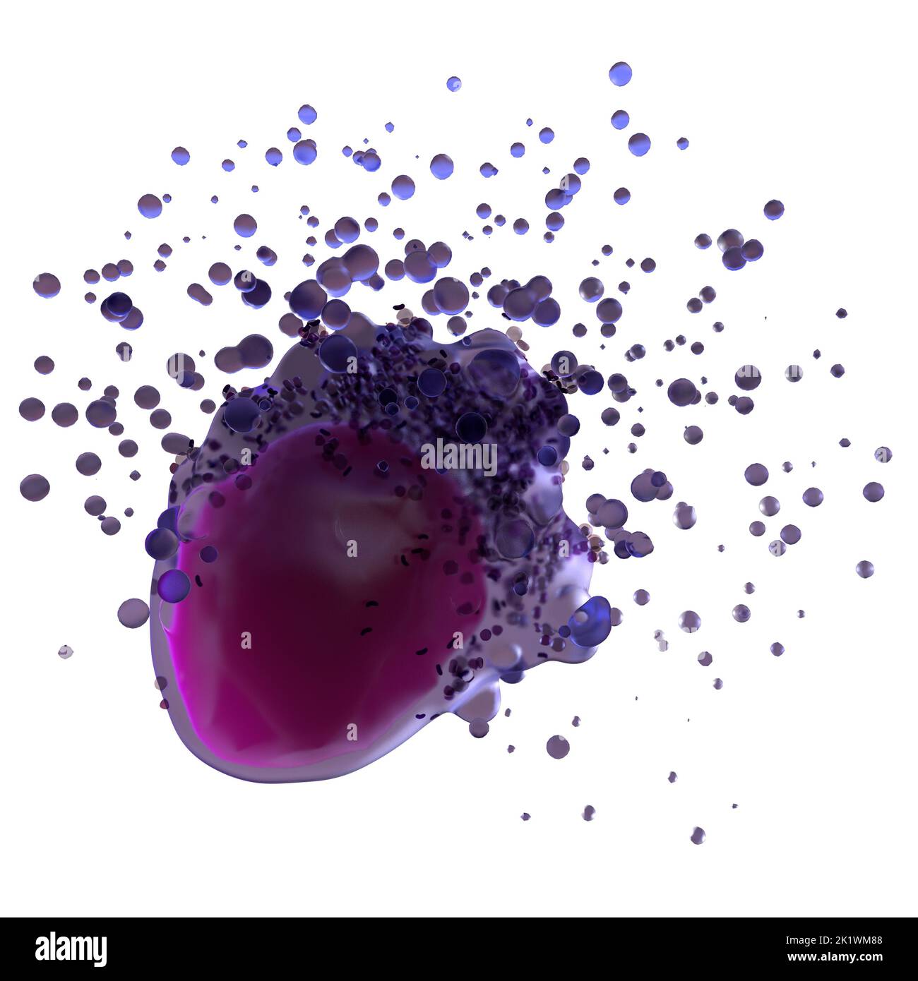 Apoptotic stem cell, illustration Stock Photo - Alamy