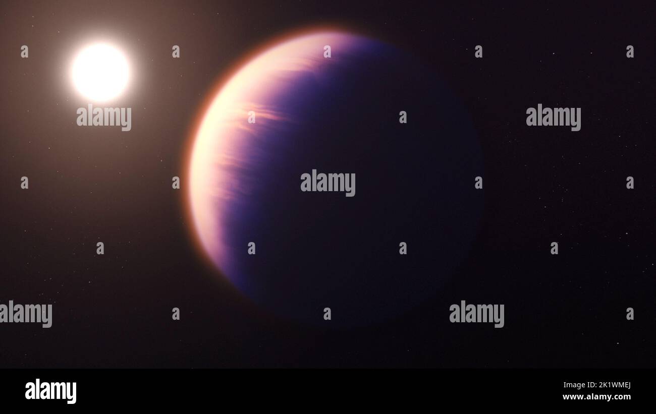 WASP-39b exoplanet, illustration Stock Photo - Alamy