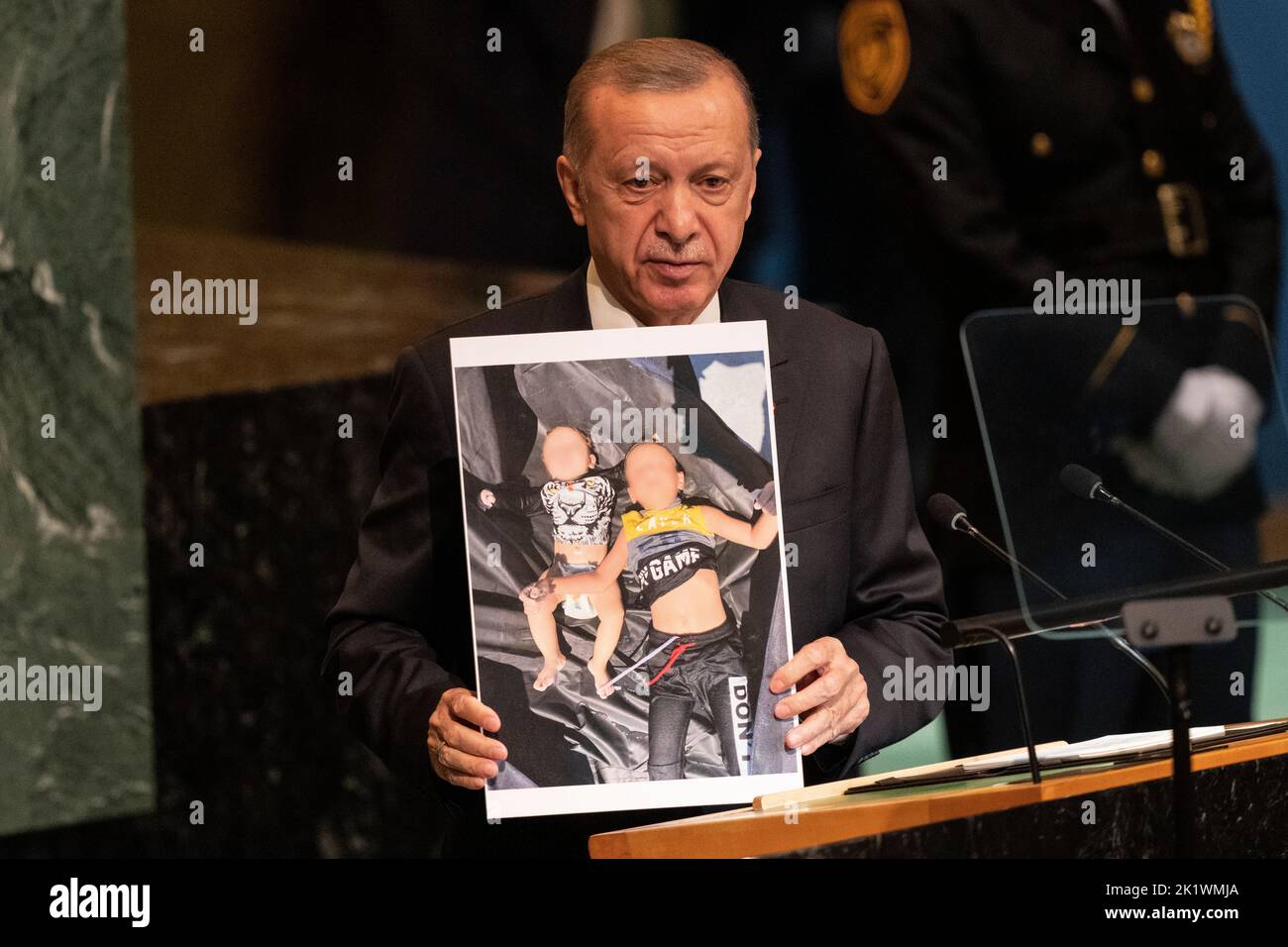 New York, NY - September 20, 2022: Recep Tayyip Erdogan, President of ...