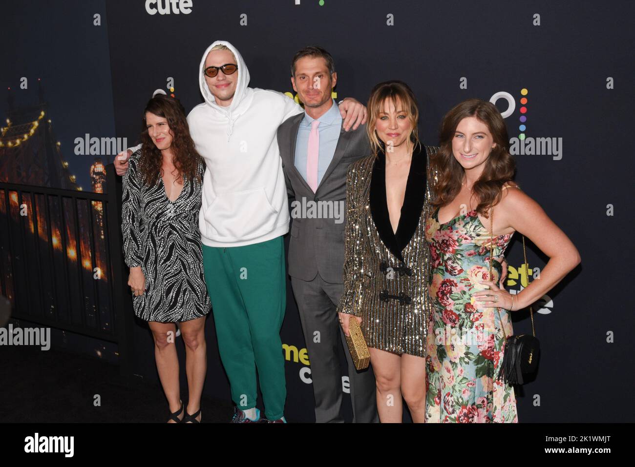 New York, NY, US, September 20, 2022. Noga Pneuli, Pete Davidson, Alex ...