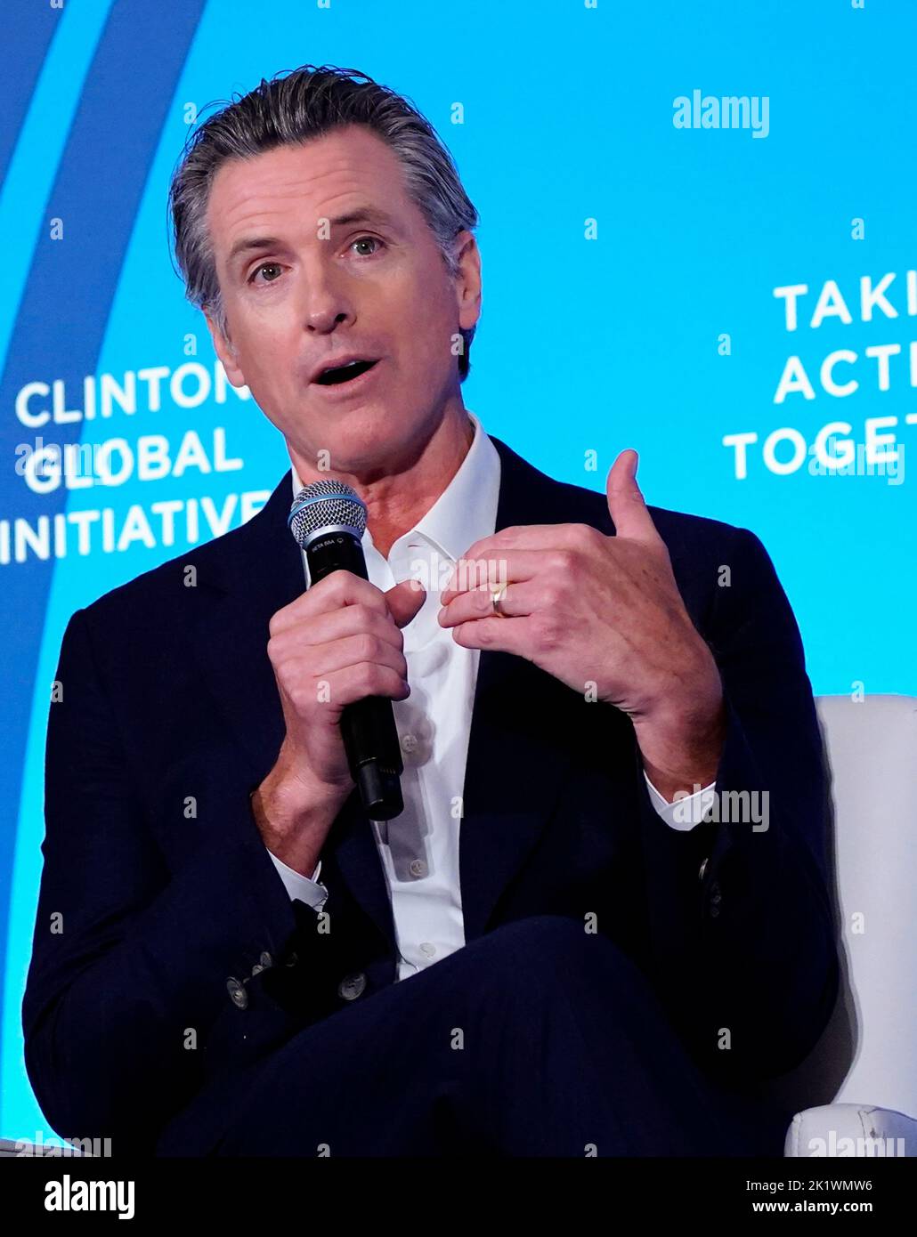 09/20/2022 New York City, New York Gavin Newson during the 2022 Clinton ...