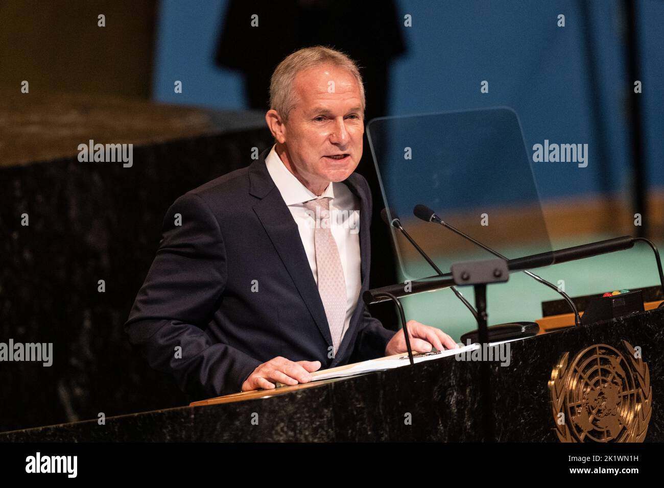 New York, NY - September 20, 2022: President of 77th General Assembly ...