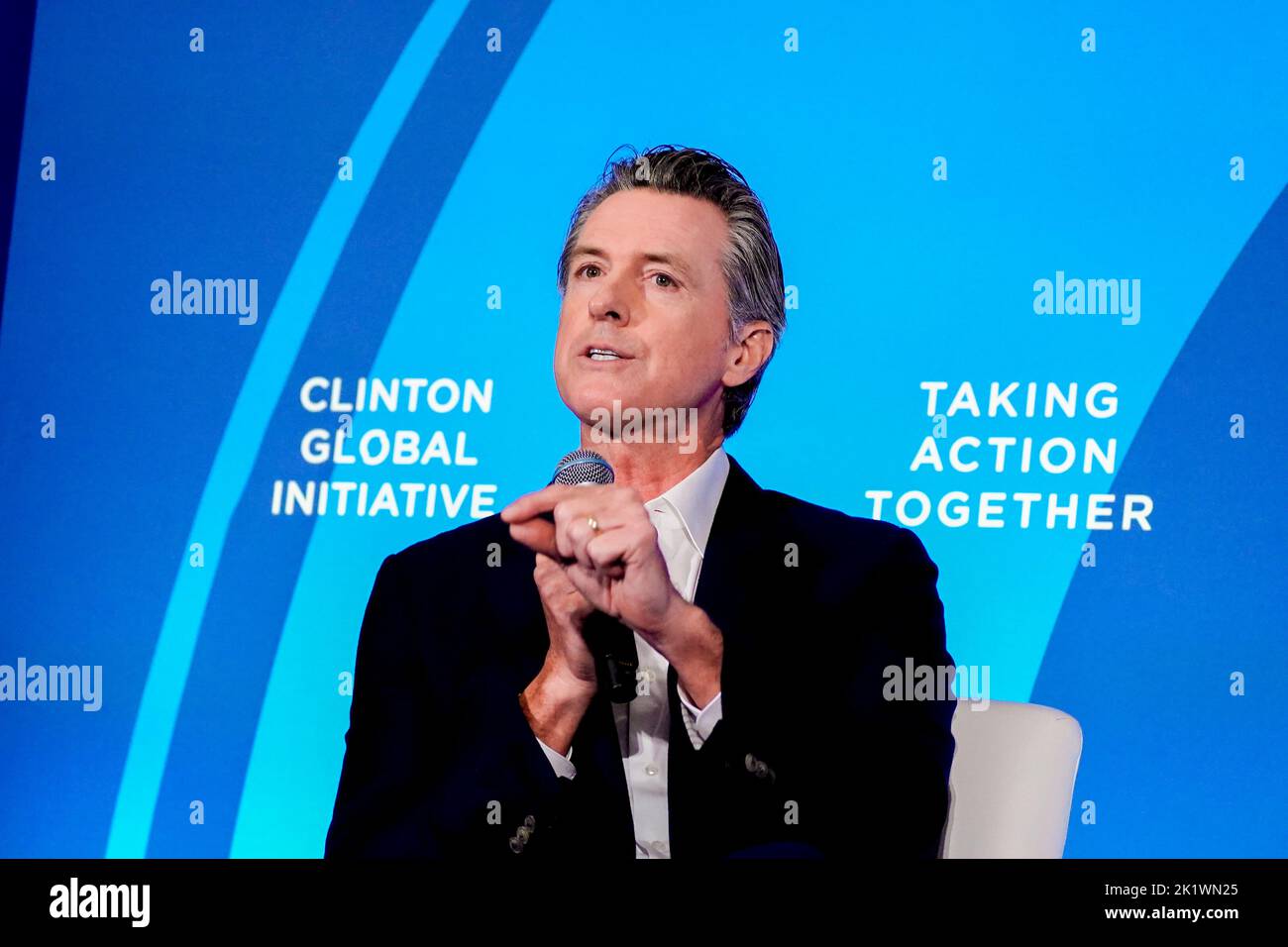 09/20/2022 New York City, New York Gavin Newson during the 2022 Clinton ...