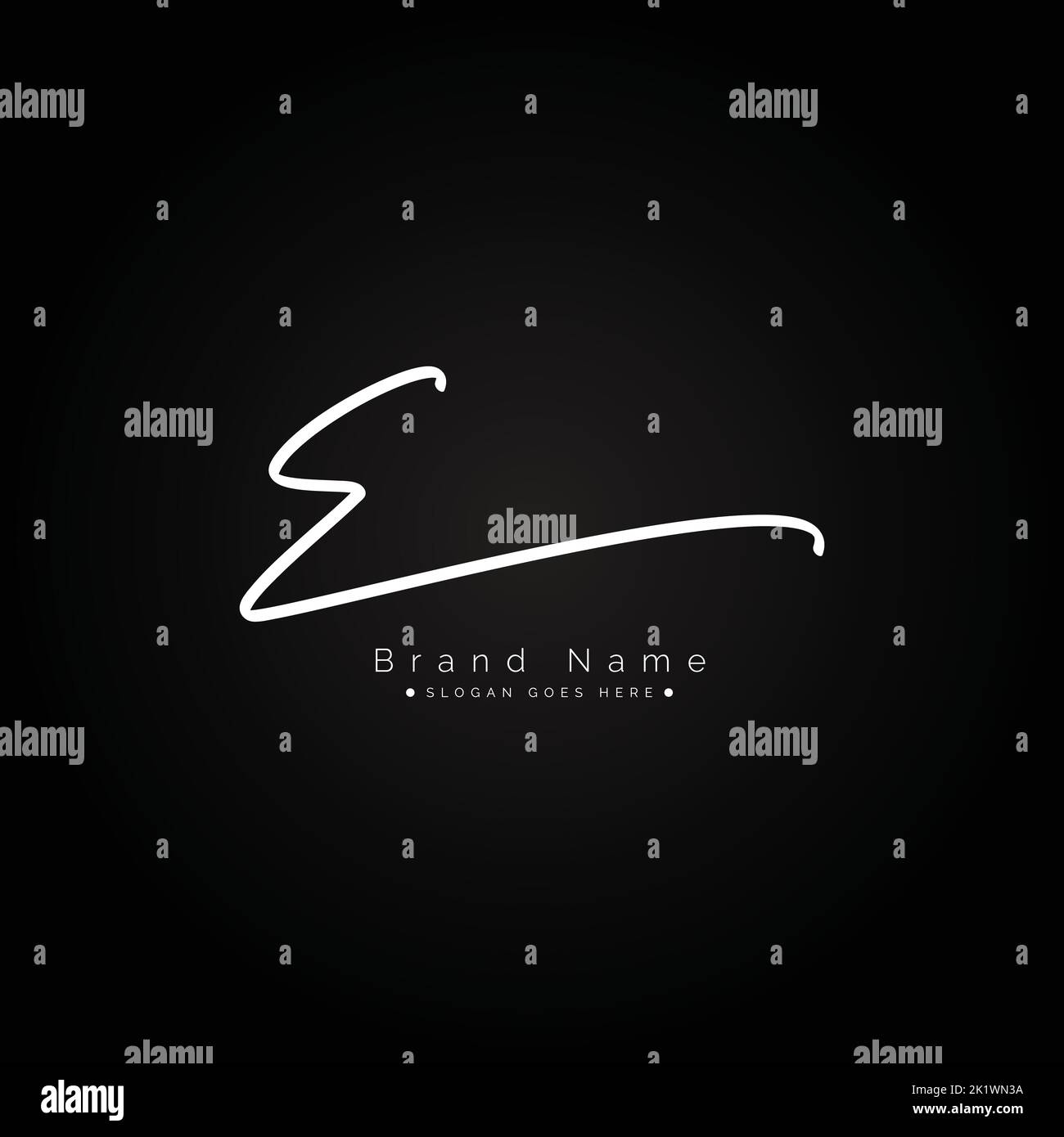 E Letter Signature Logo - E letter Initial Logo - Logo for Company Name ...