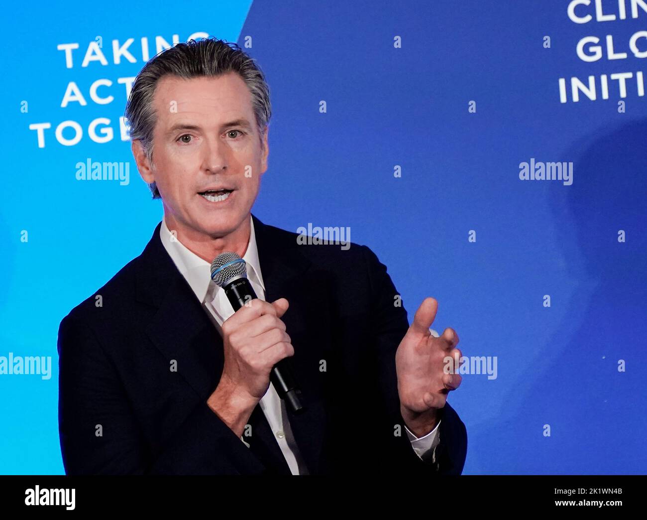 09/20/2022 New York City, New York Gavin Newson during the 2022 Clinton ...