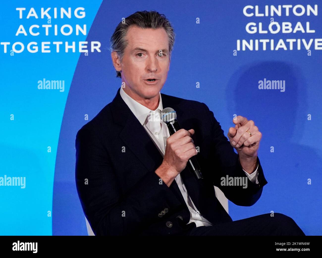 09/20/2022 New York City, New York Gavin Newson during the 2022 Clinton Global Initiative held ...