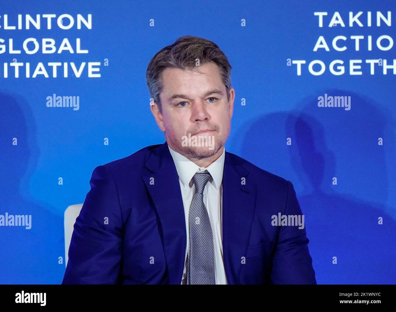 09/20/2022 New York City, New York Matt Damon during the 2022 Clinton ...
