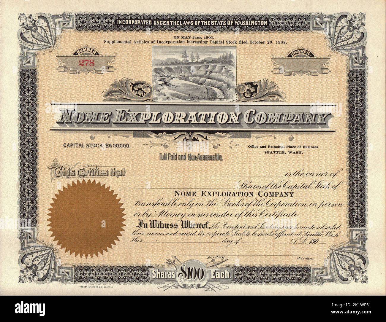 Gold mining certificate hi-res stock photography and images - Alamy