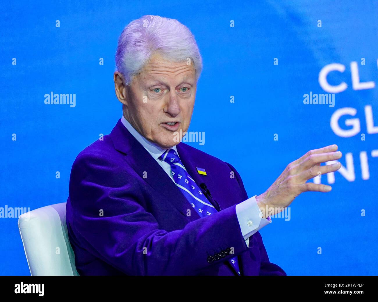 09/20/2022 New York City, New York Bill Clinton during the 2022 Clinton Global Initiative held ...