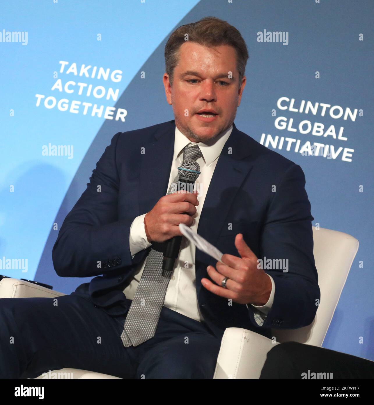 September 20, 2022, New York City, New York, USA: Actor MATT DAMON ...