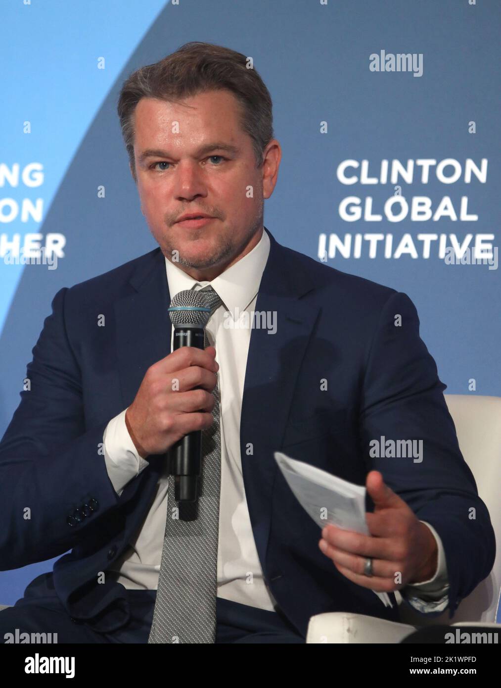 September 20, 2022, New York City, New York, USA: Actor MATT DAMON ...