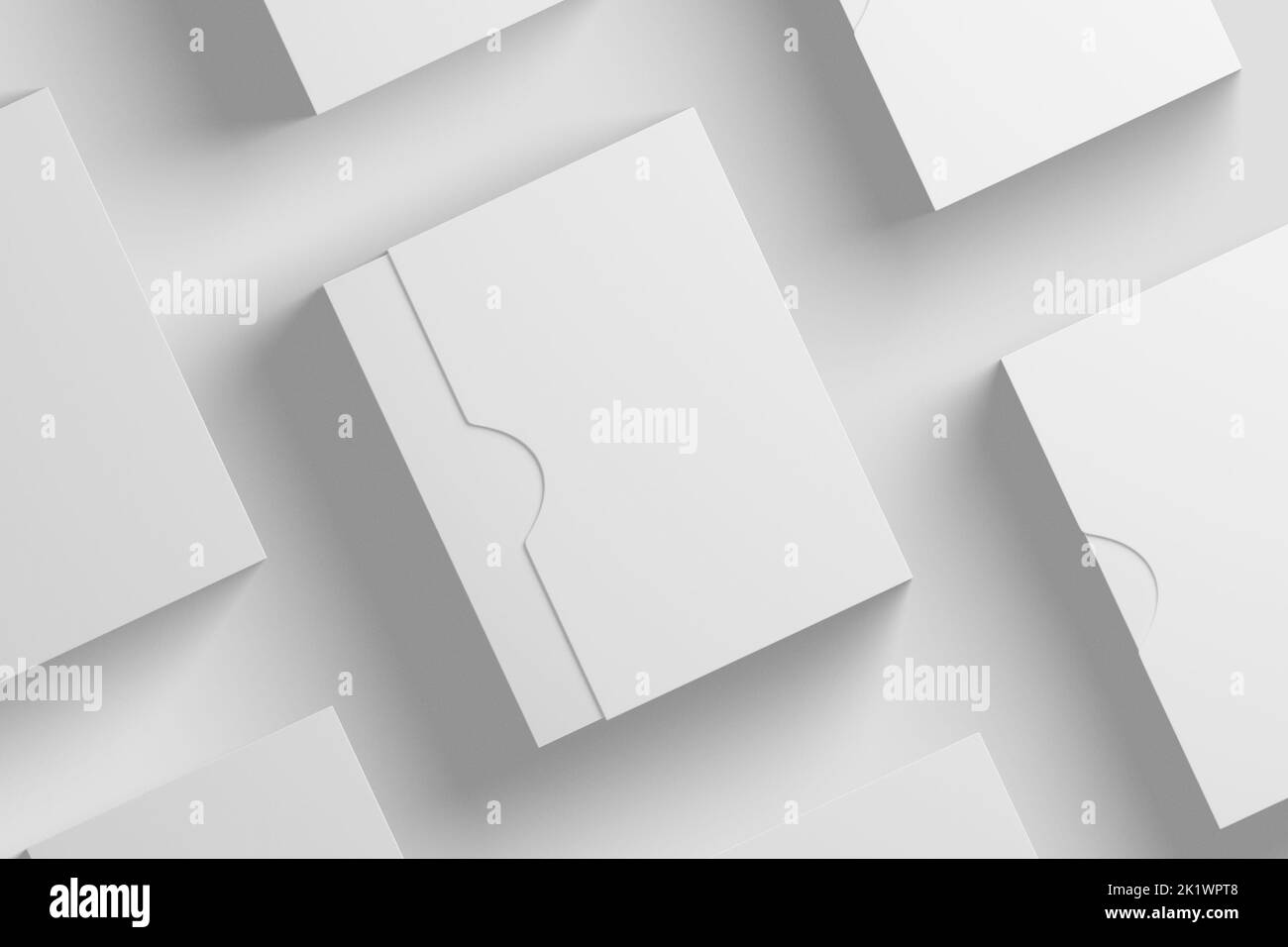 Software Box Wth Slip Case White Blank 3D Renderning Mockup For Design ...