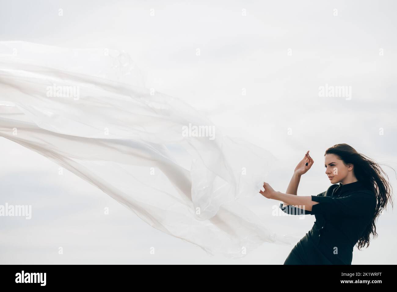 Woman power. Female rights. Determination independence. Art portrait of ...