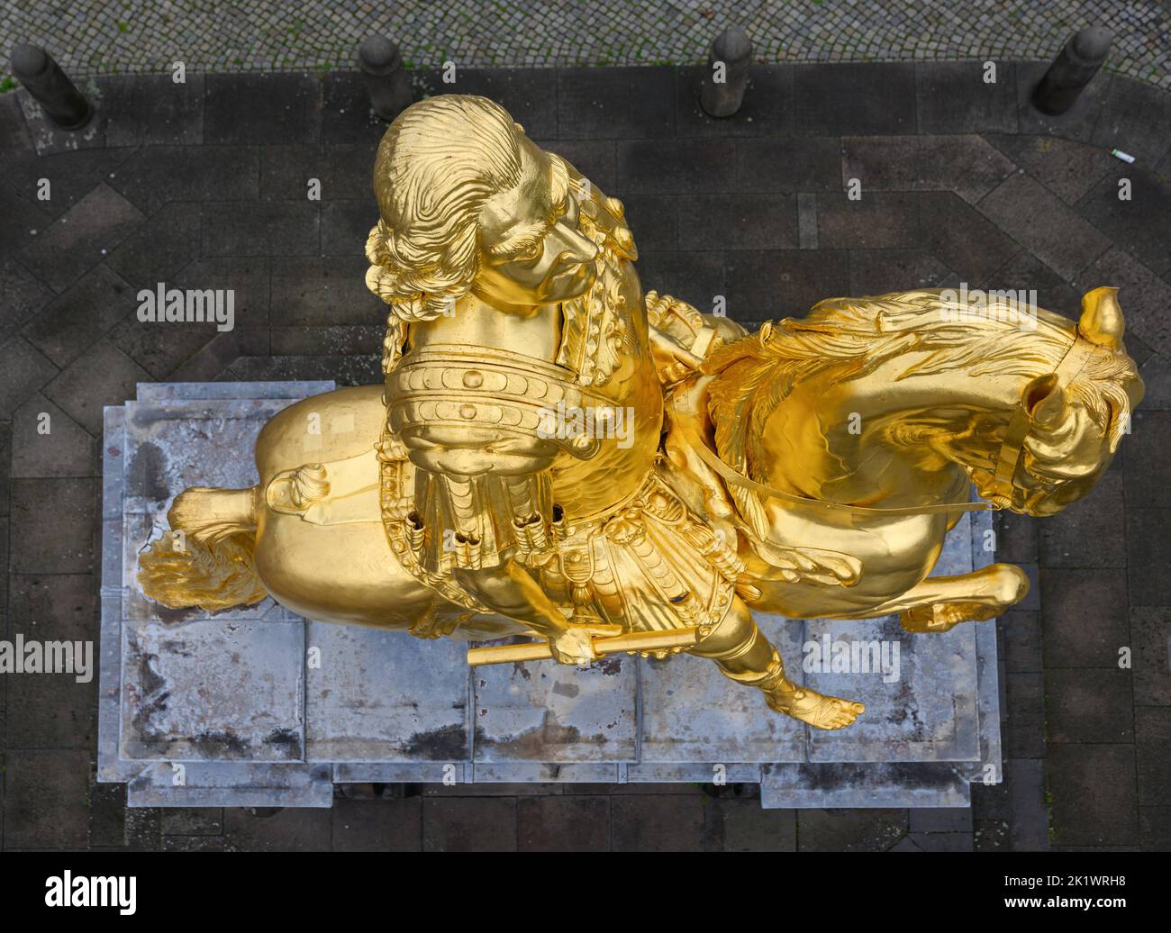 Dresden, Germany. 20th Sep, 2022. View of the "Golden Horseman" from ...