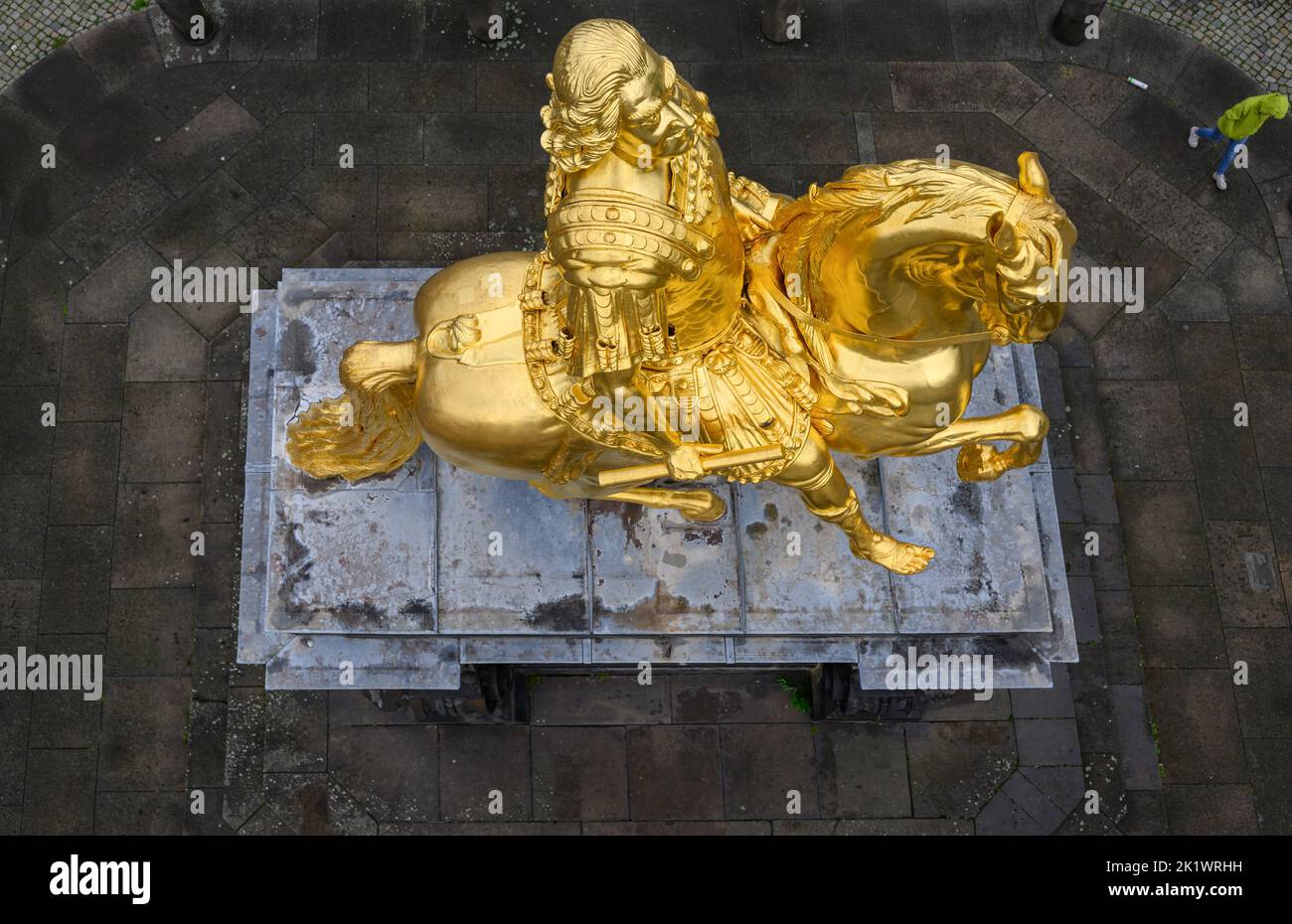 Dresden, Germany. 20th Sep, 2022. View of the "Golden Horseman" from ...