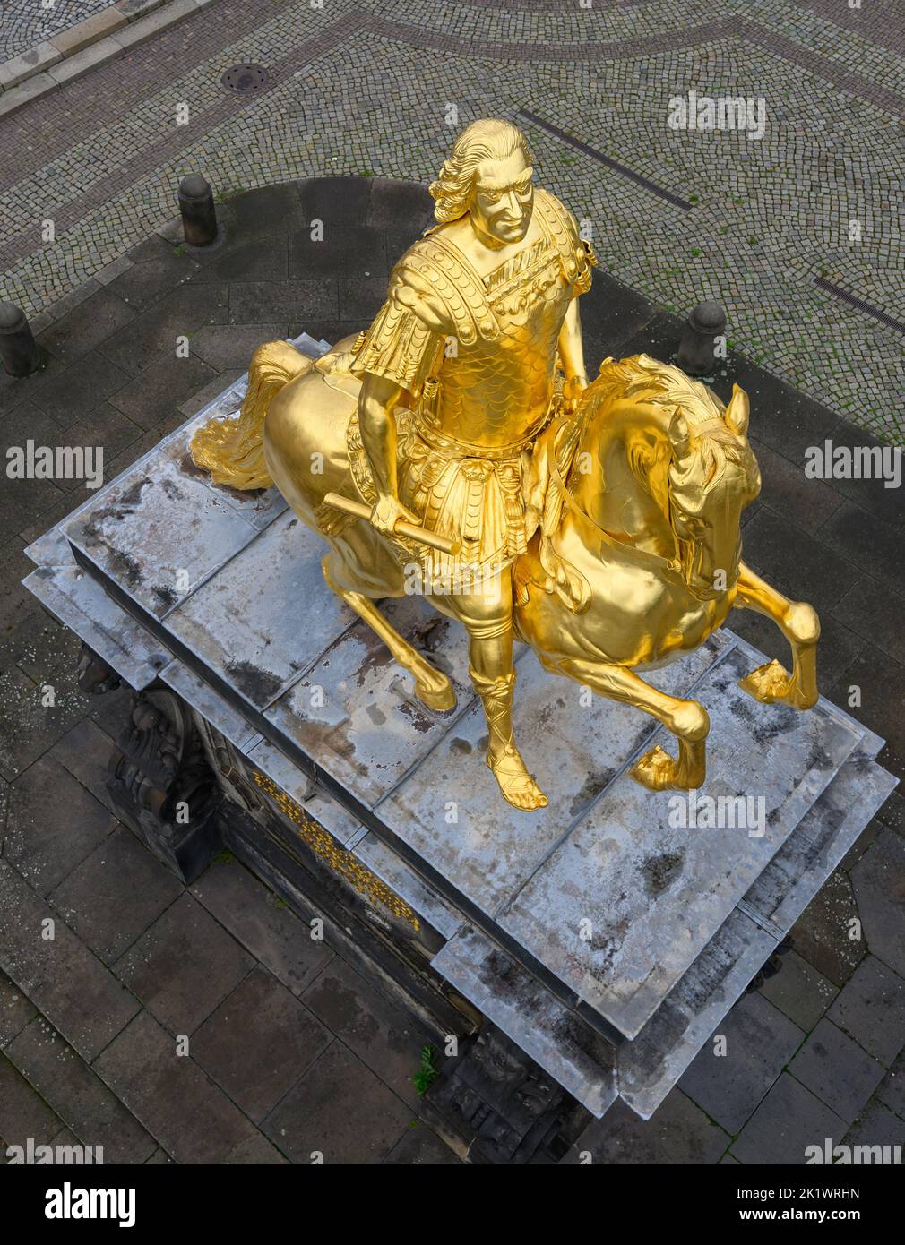 Dresden, Germany. 20th Sep, 2022. View of the "Golden Horseman" from ...