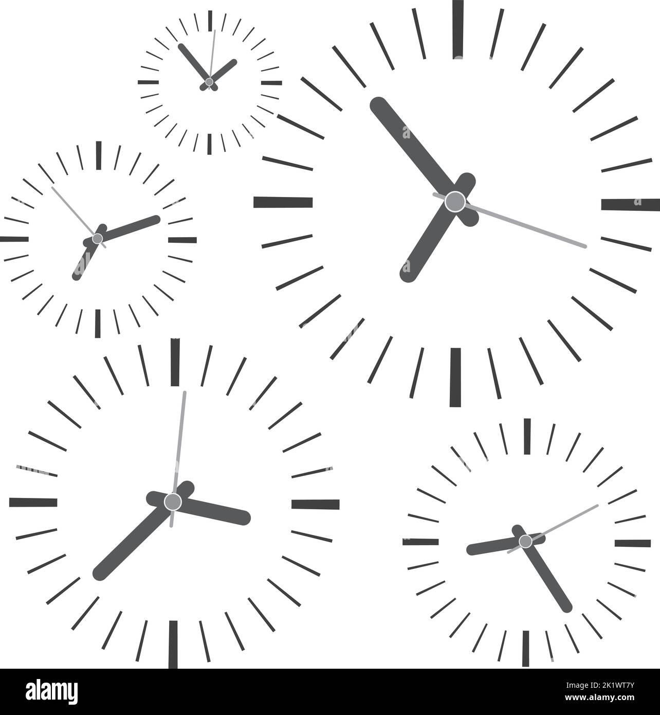 Time clock vector flat illustration design template Stock Vector Image ...