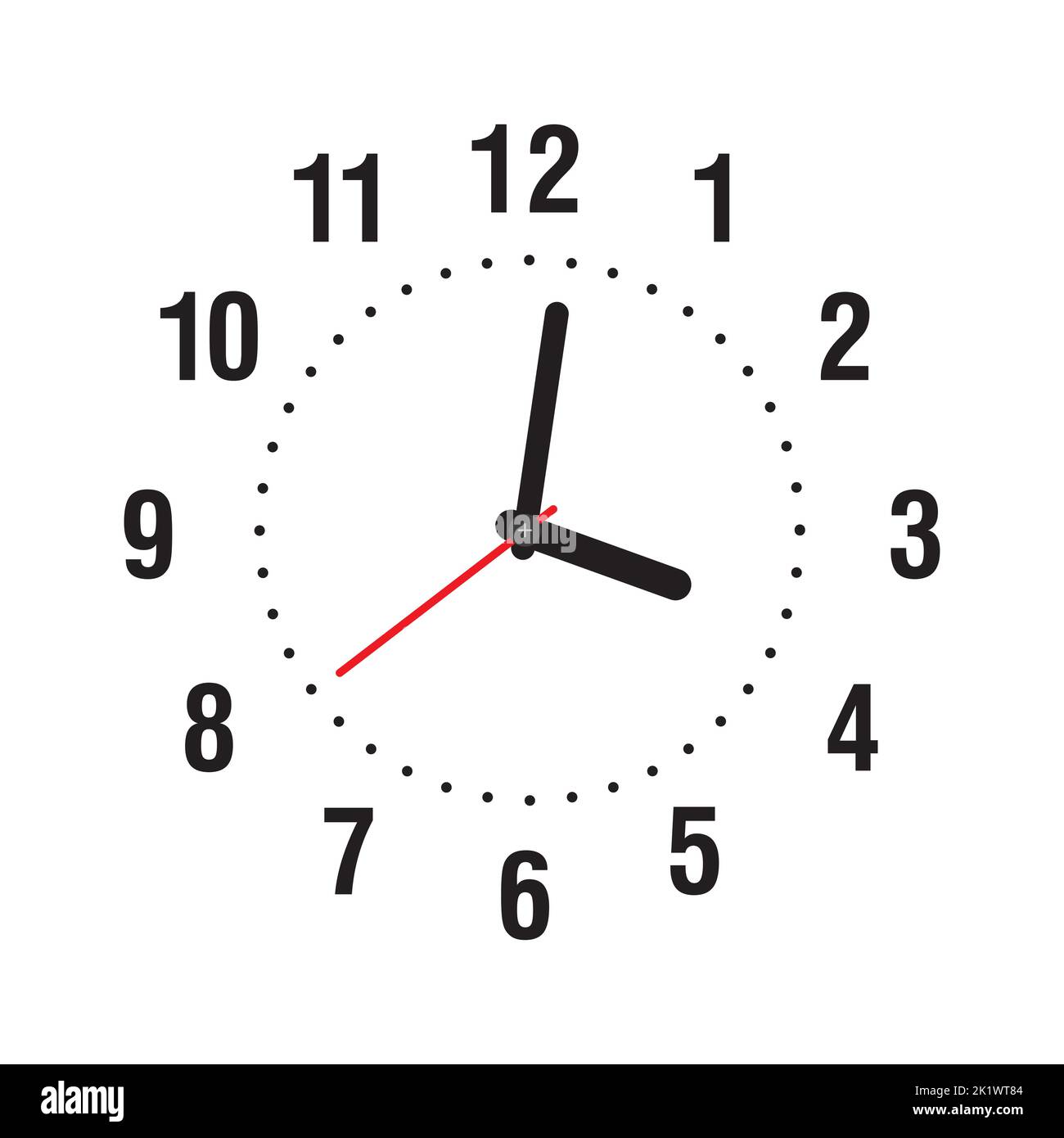 Time clock vector flat illustration design template Stock Vector Image ...