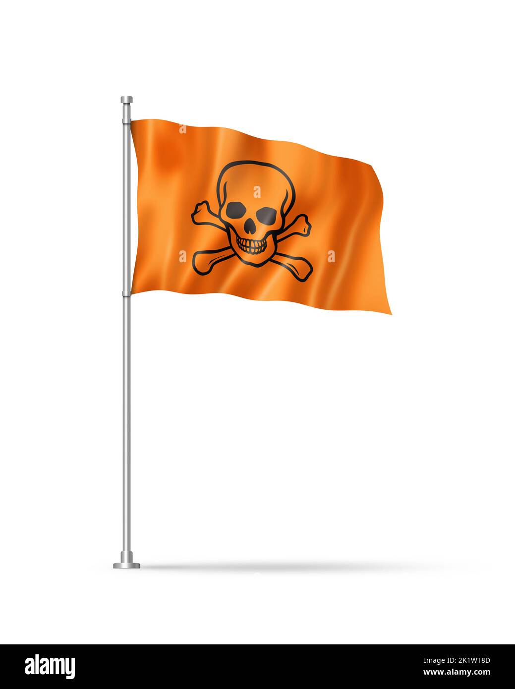 toxic poison skull flag, 3D illustration, isolated on white Stock Photo ...