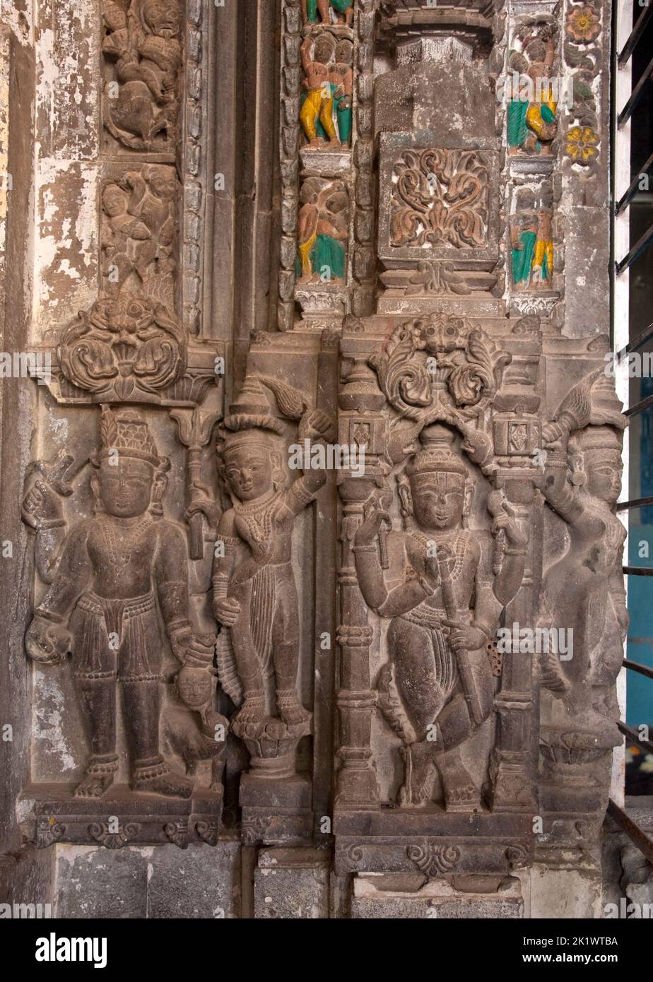 Details of ancient Hindu Gangadhareshwar Temple of Shiva at taluka ...