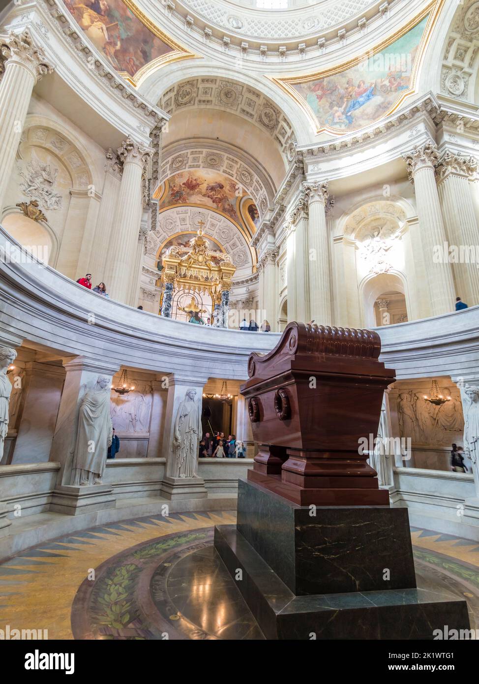 Napoleon's tomb inside the Hotel Des Invalides in Paris, France Stock Photo - Alamy