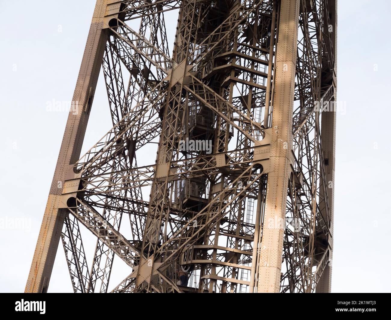 Steel frame detail of the Eiffel tower in Paris, France Stock Photo - Alamy