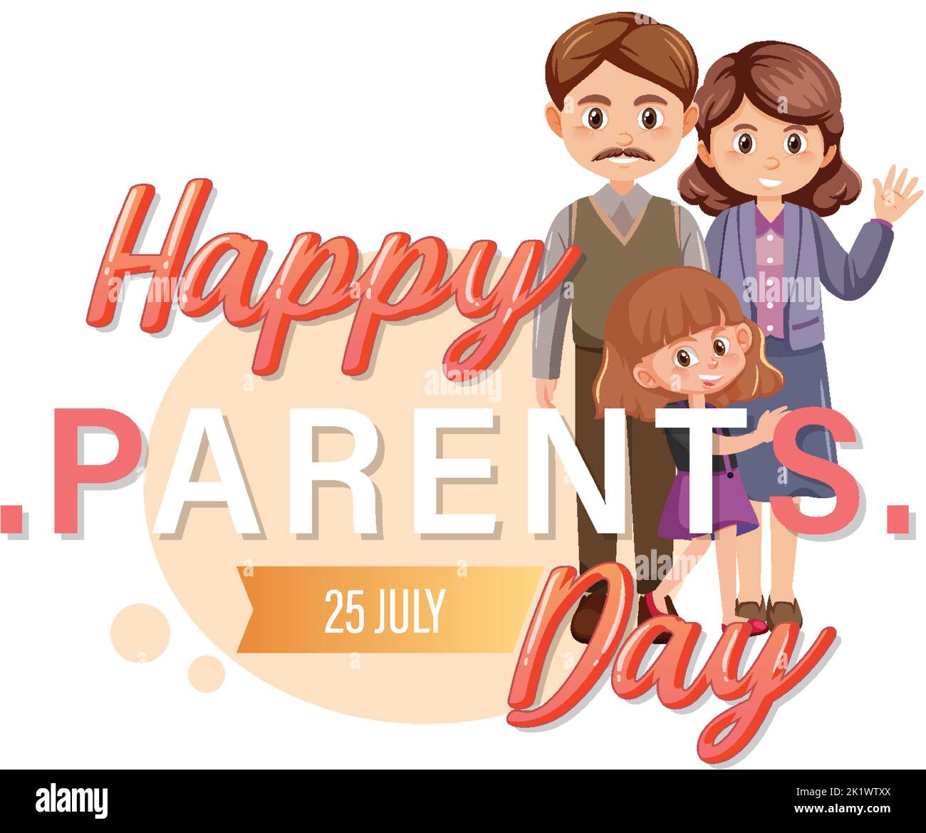 National Parents Day poster design illustration Stock Vector Image ...