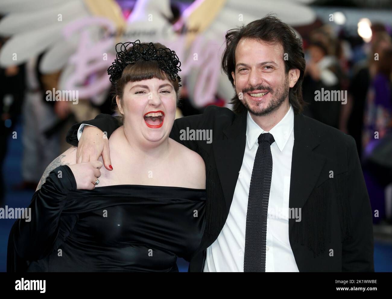 Luis Felber and Lena Dunham attend the Catherine Called Birdy UK ...