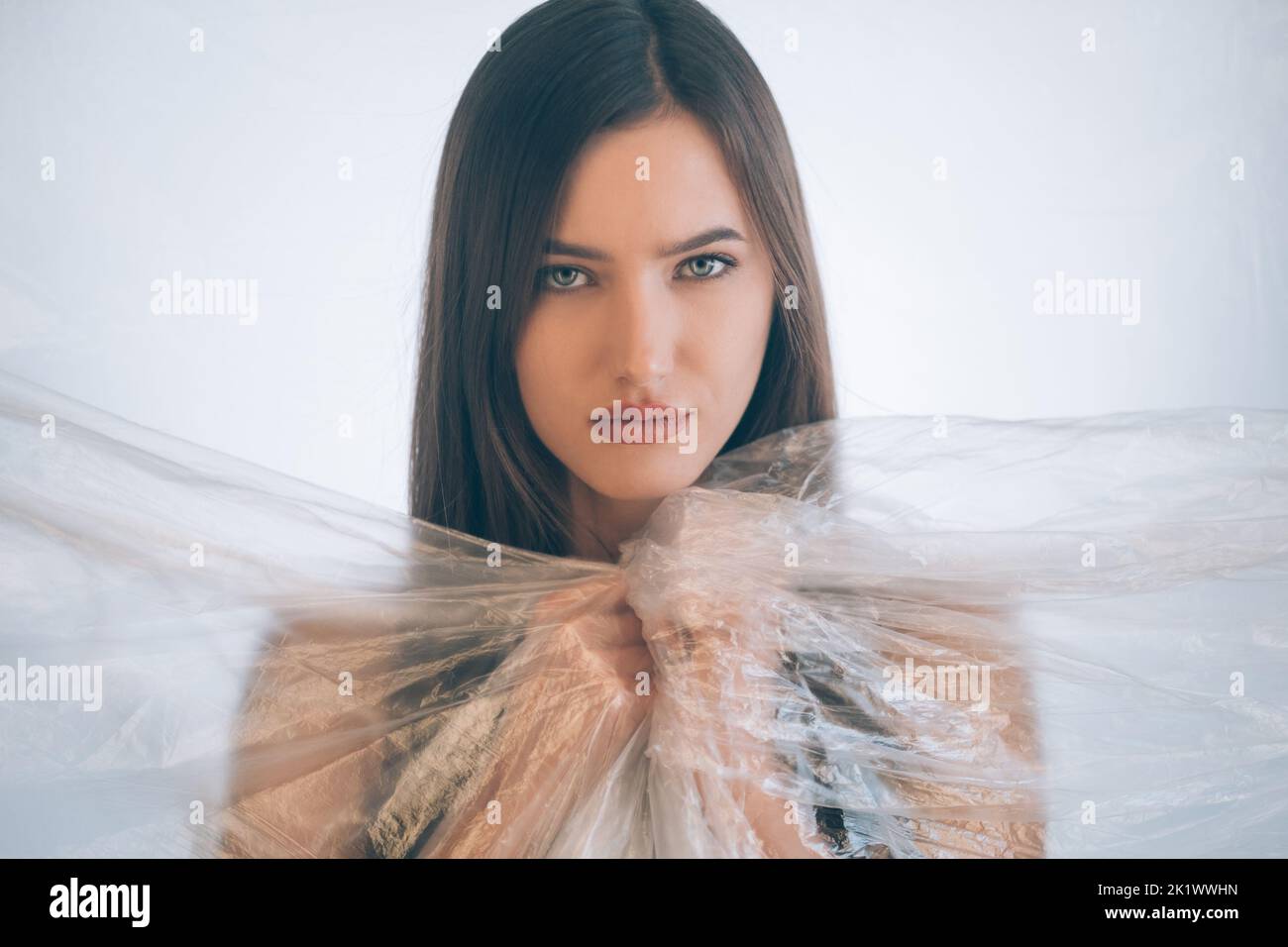 Beauty portrait. Aesthetic cosmetology. Anti aging procedure. Confident ...