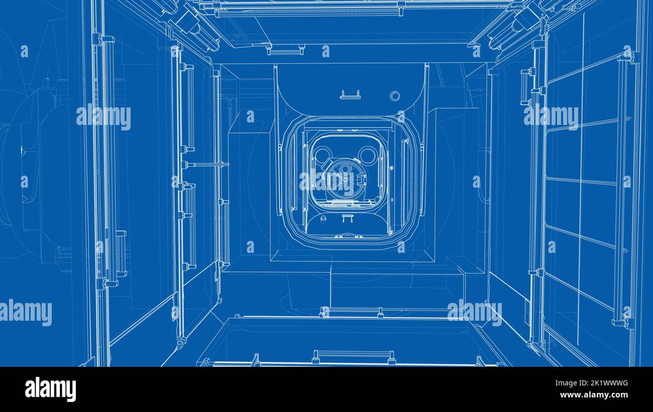 Spacecraft corridor Stock Vector Images - Alamy