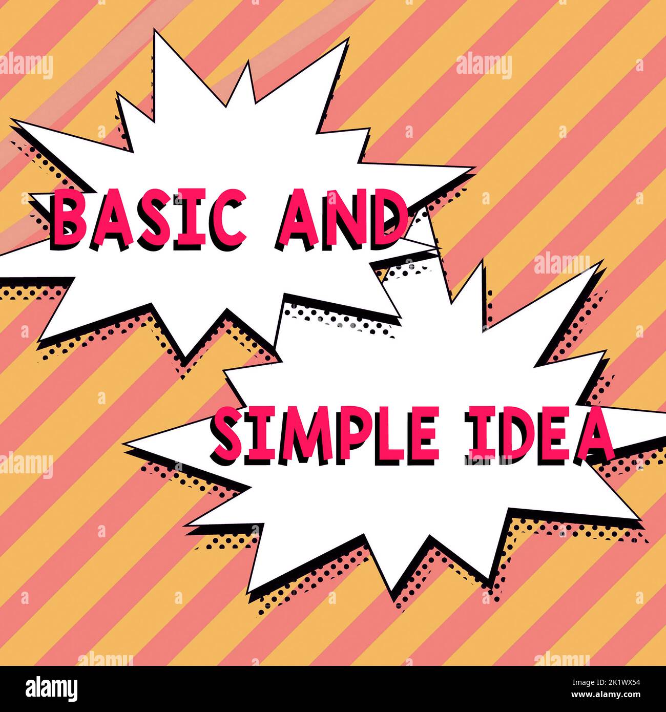 Text showing inspiration Basic And Simple Idea. Internet Concept Plain ...