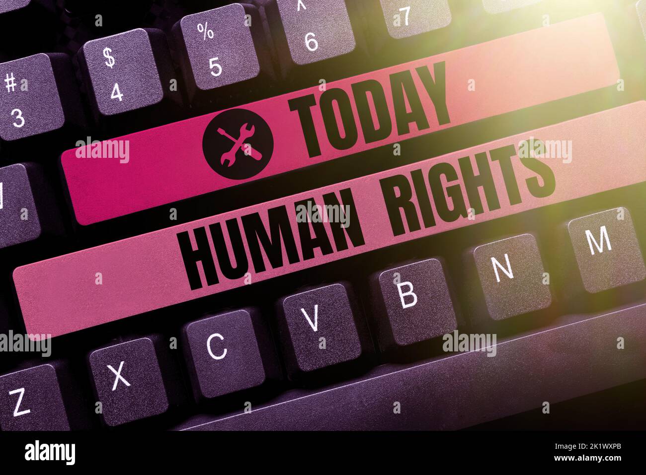 Sign Displaying Human Rights Conceptual Photo Moral Principles