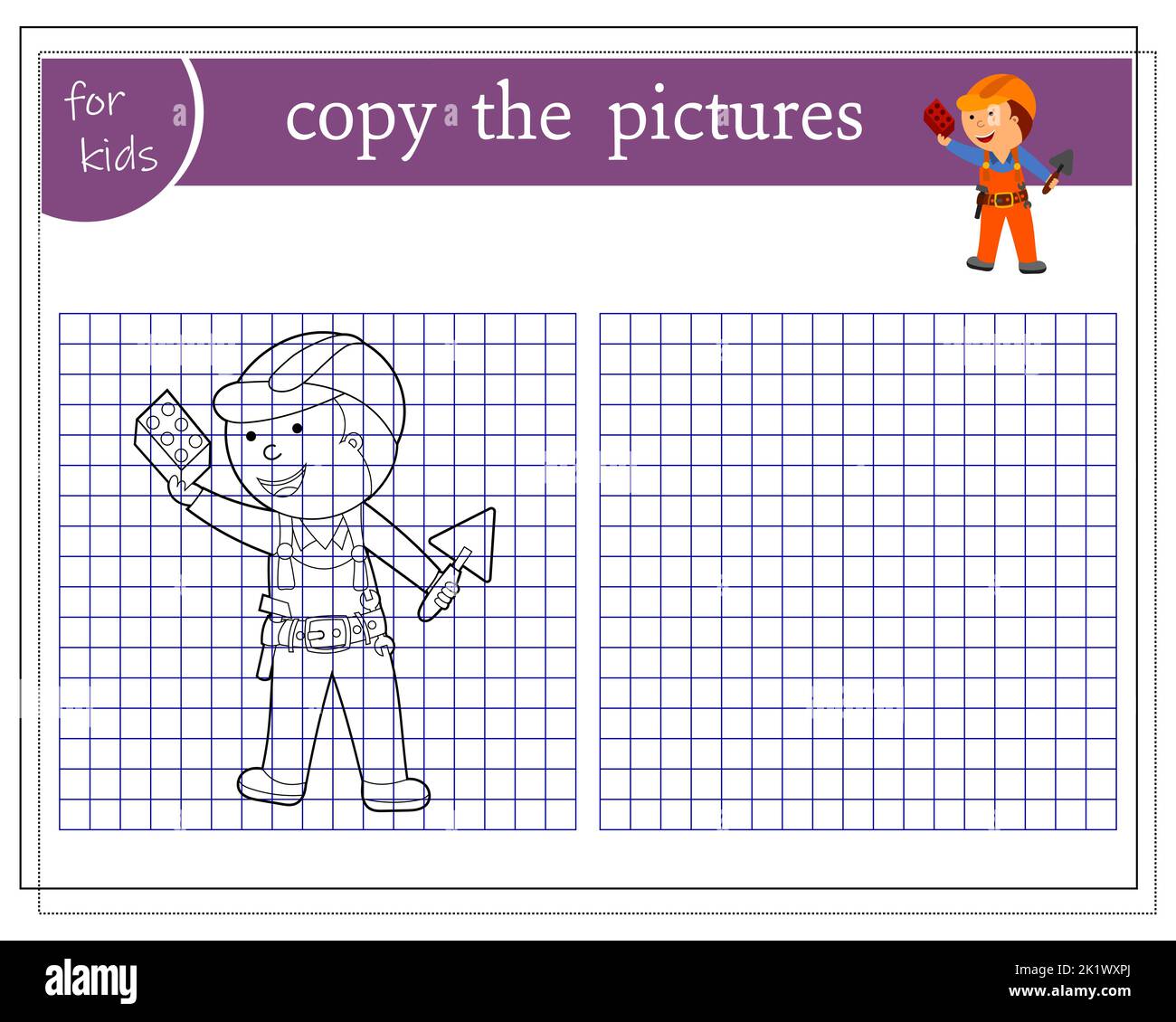 Copy the picture, educational games for kids, cute cartoon builder ...