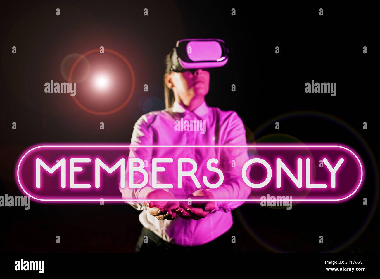 Text caption presenting Members Only. Business showcase Limited to an ...